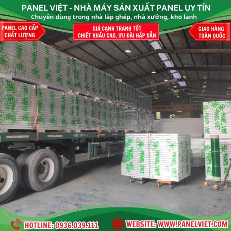 Panel Cách Nhiệt Được Sản Xuất Tại Nhà Máy Panel Việt
